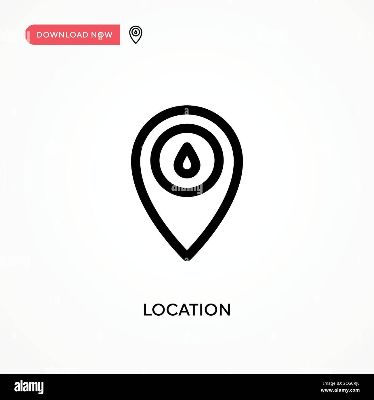 Location Simple vector icon. Modern, simple flat vector illustration ...
