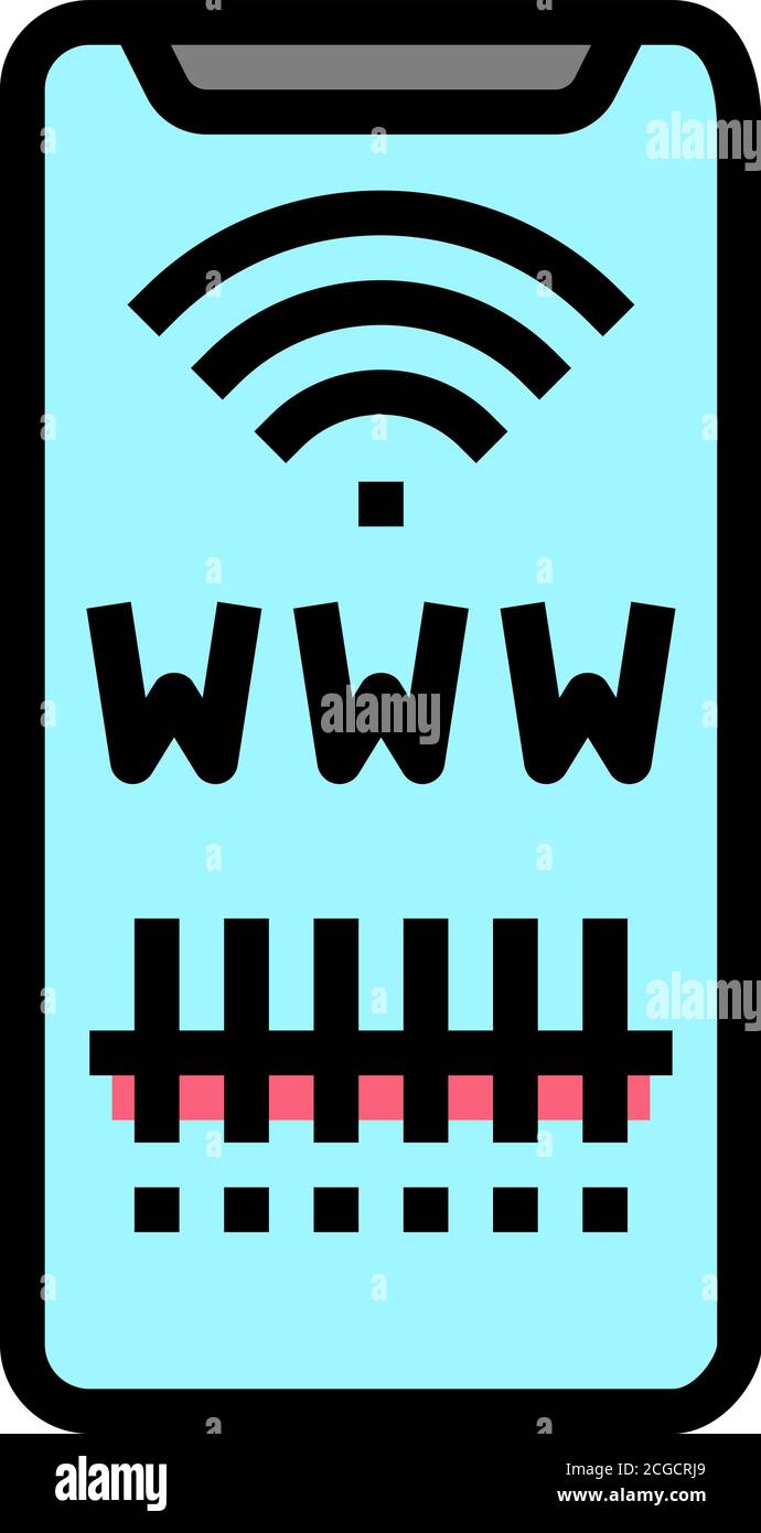 qr code for search web site color icon vector isolated illustration ...