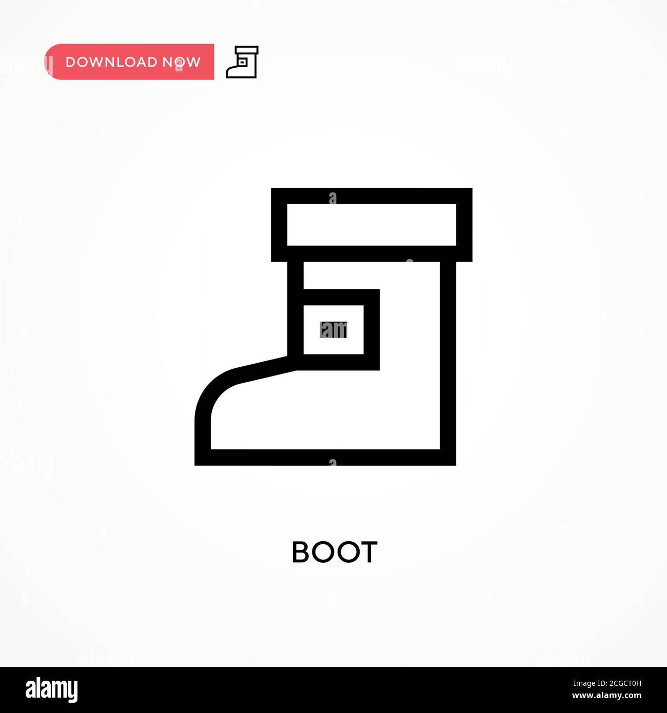 Boot Simple vector icon. Modern, simple flat vector illustration for ...