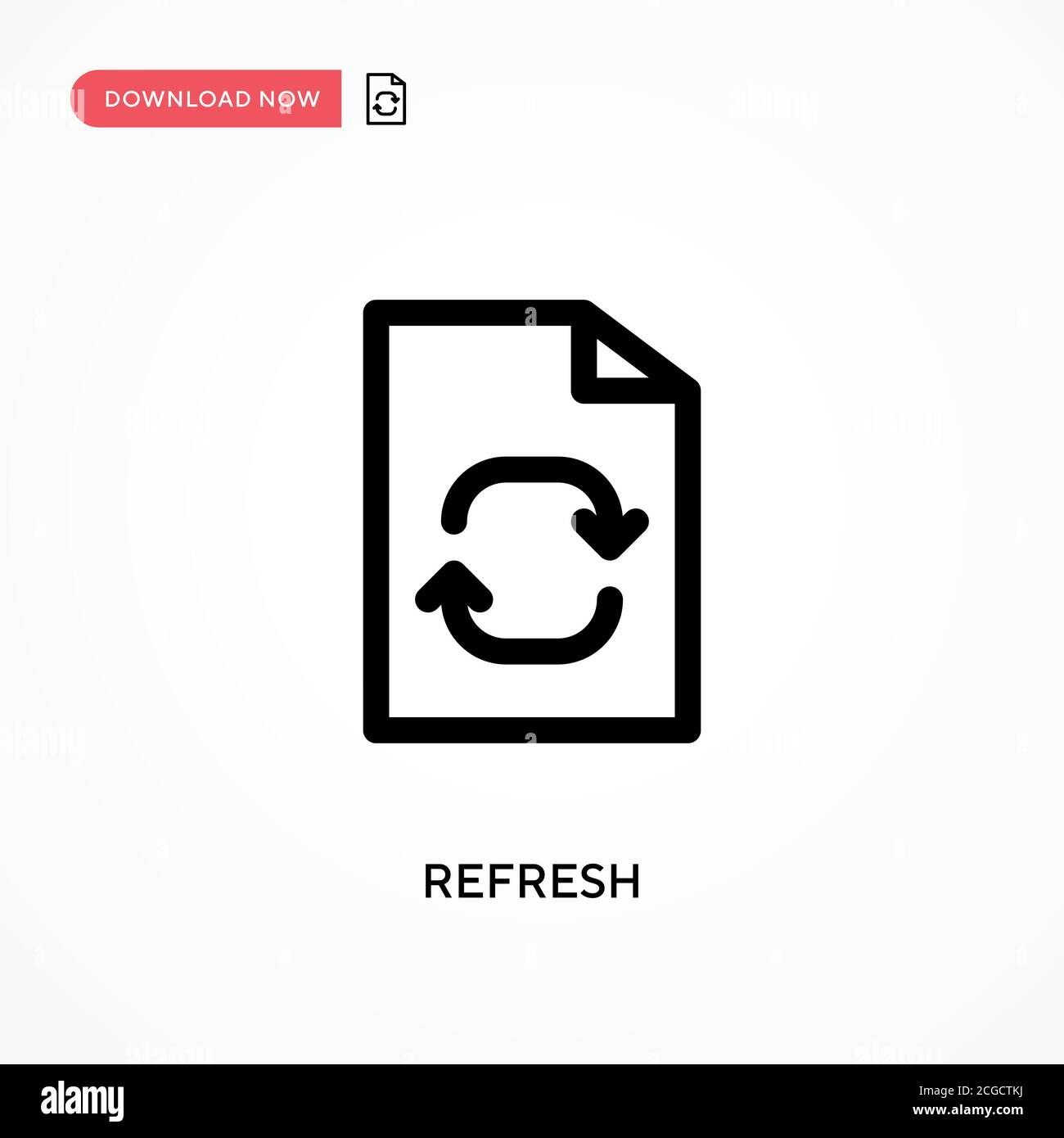 Refresh Simple vector icon. Modern, simple flat vector illustration for ...