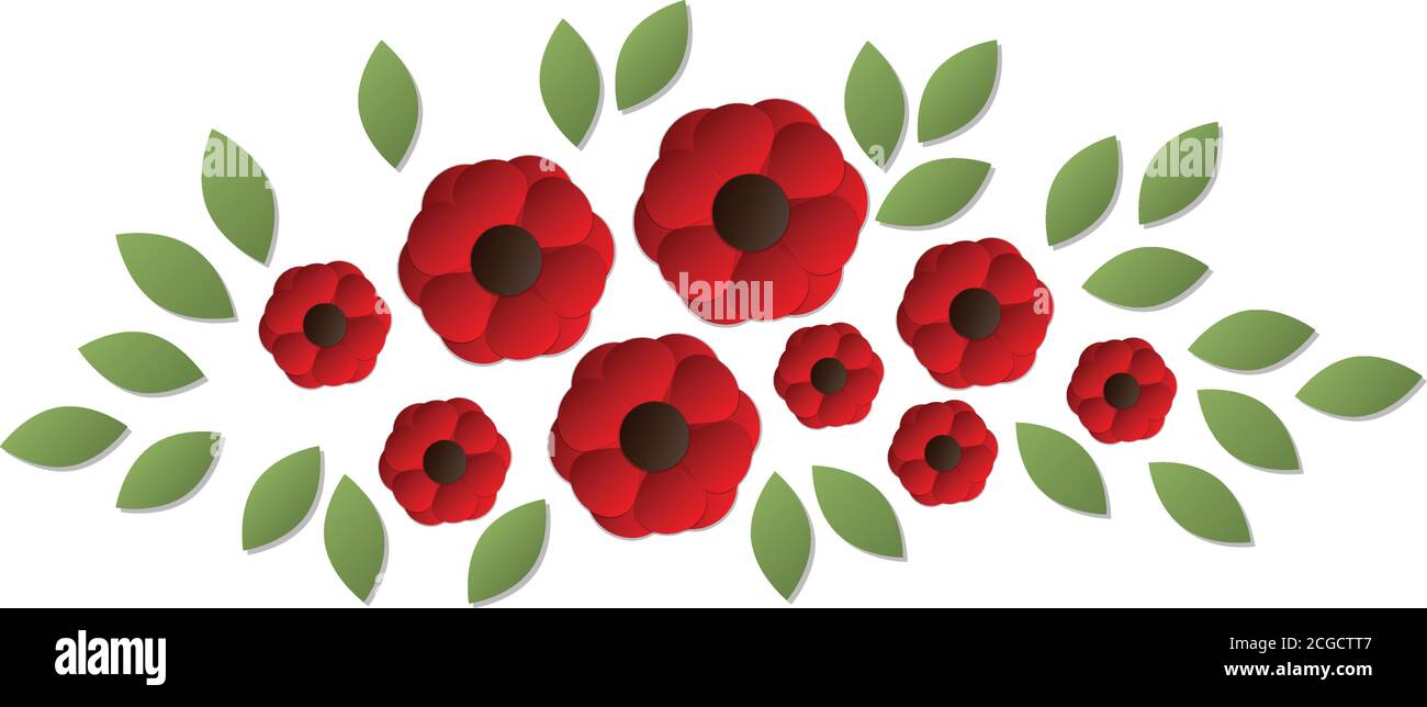 flower ,cut out style, vector graphic design element Stock Vector Image ...