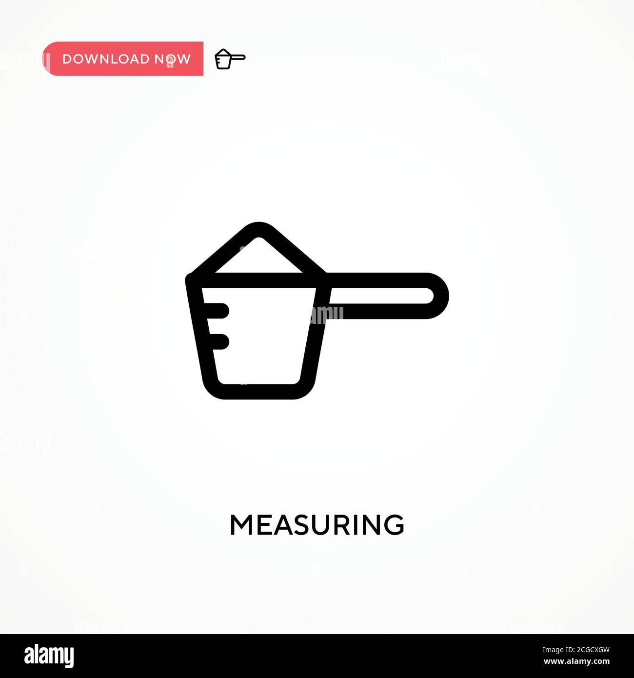 Measuring Simple vector icon. Modern, simple flat vector illustration ...
