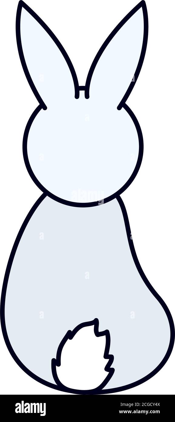 Bunny back Stock Vector Images - Alamy