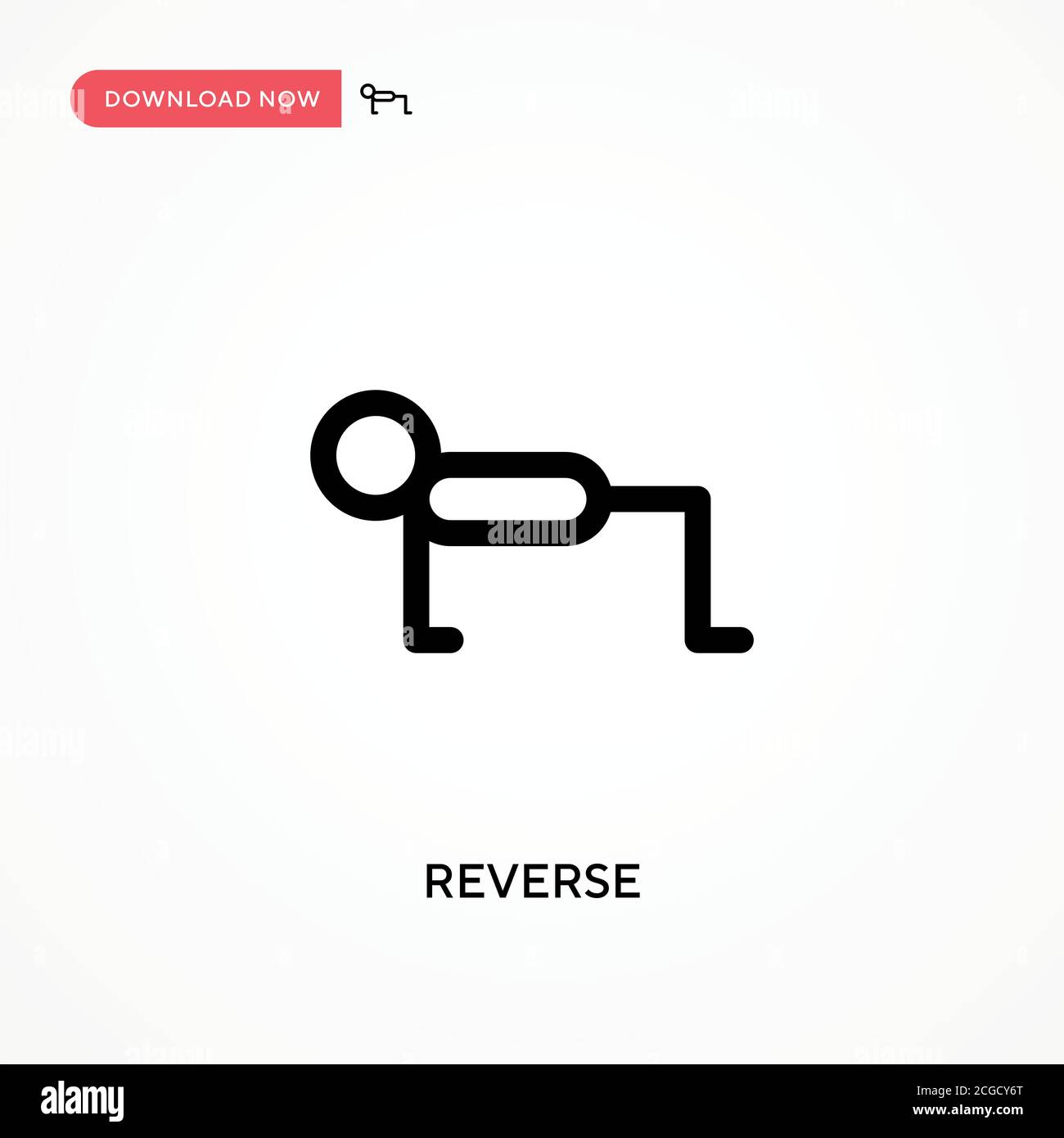 Reverse Simple vector icon. Modern, simple flat vector illustration for ...