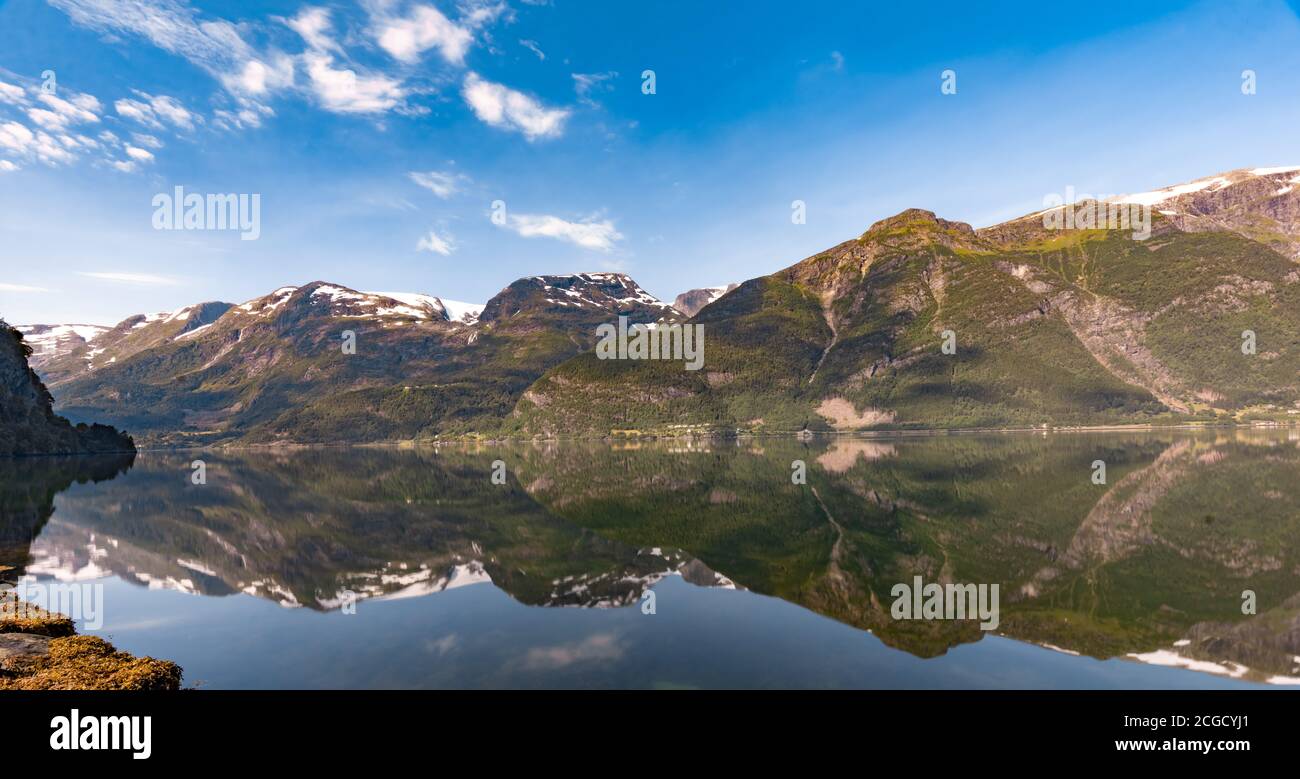 Breathtaking landscapes along the Hardanger fjord and its inner ...