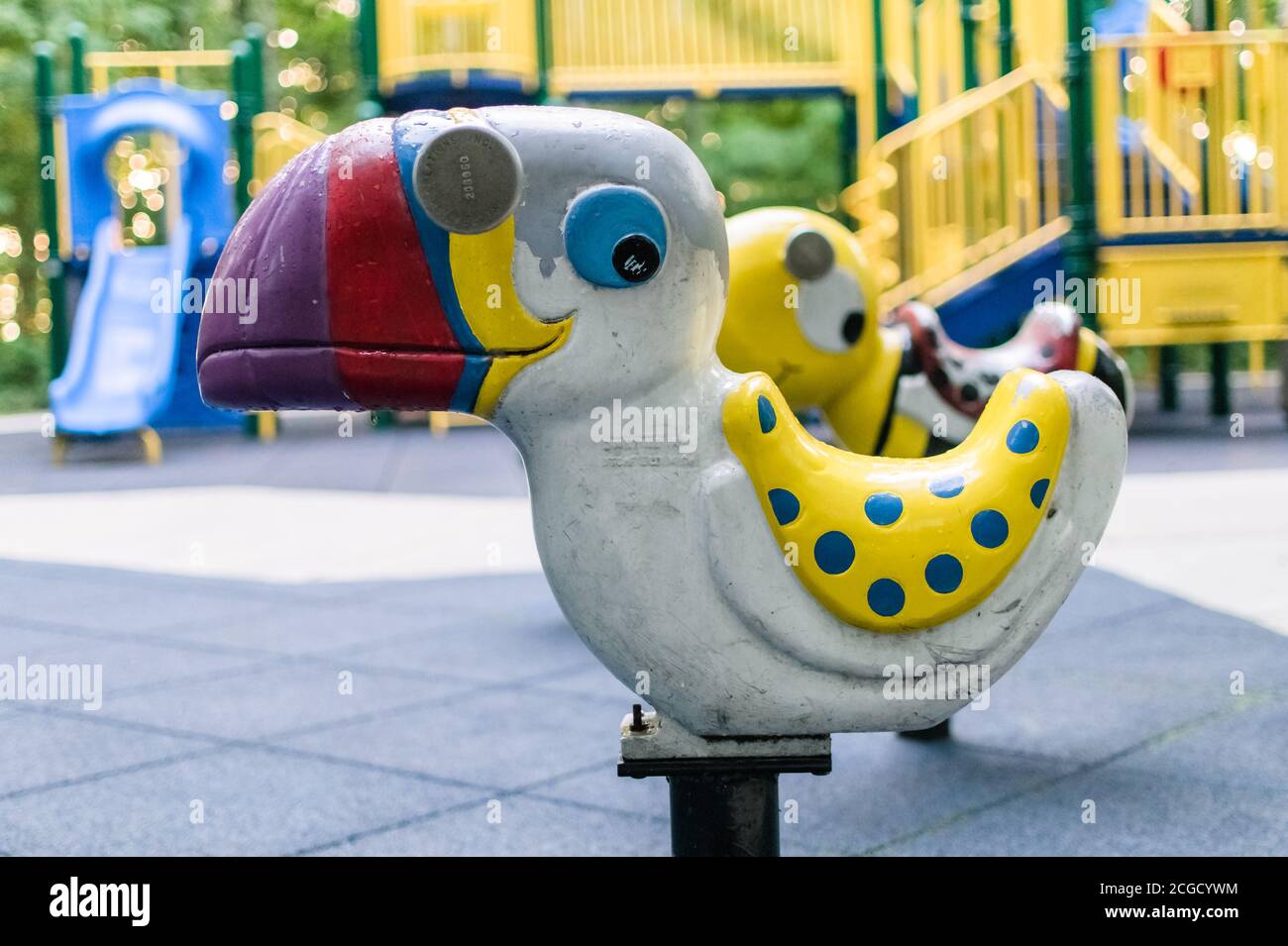 Child's toys at playground Stock Photo - Alamy