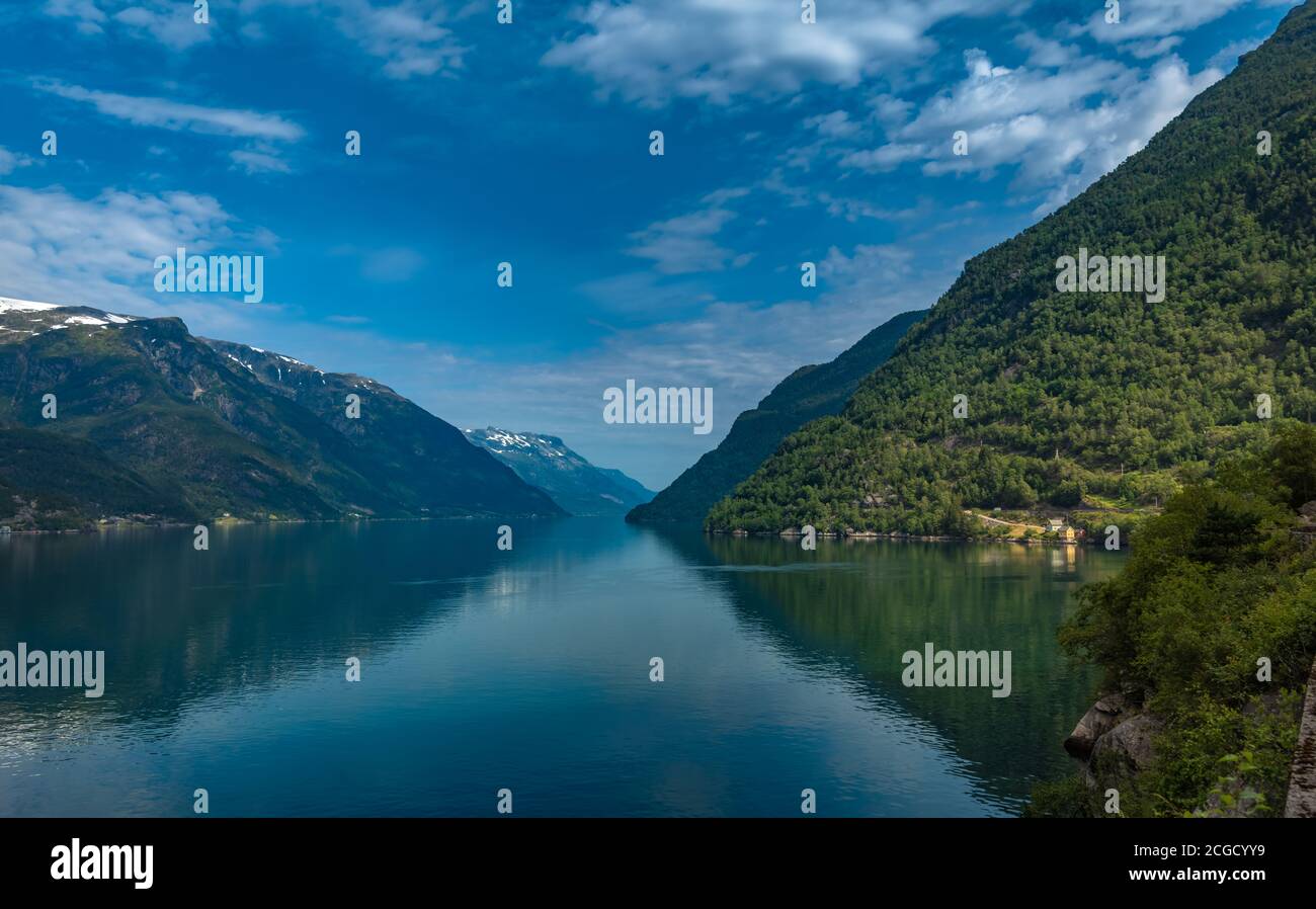 Breathtaking landscapes along the Hardanger fjord and its inner ...
