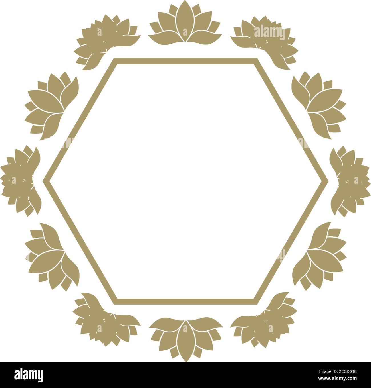 lotus flower wreath, vector frame Stock Vector Image & Art - Alamy