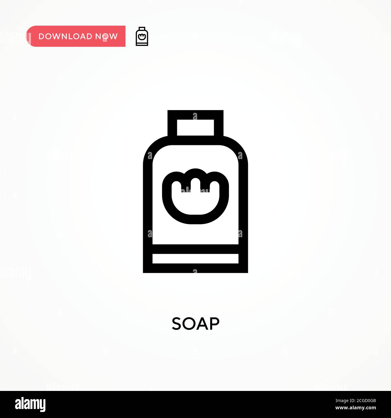 Soap Simple vector icon. Modern, simple flat vector illustration for ...