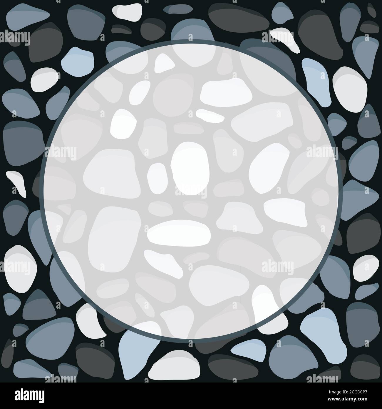 Pebbles surface texture Stock Vector Images - Alamy