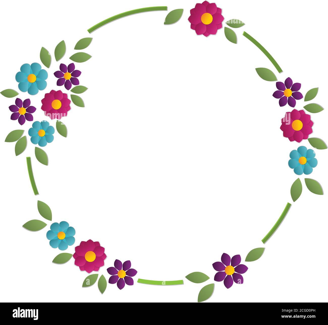 flower ,cut out style, vector graphic design element Stock Vector Image ...
