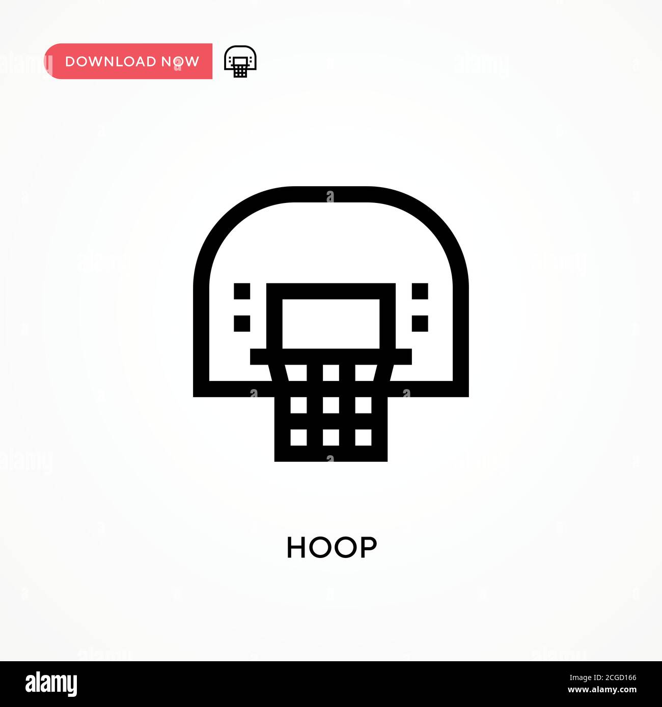 Hoop Simple vector icon. Modern, simple flat vector illustration for ...
