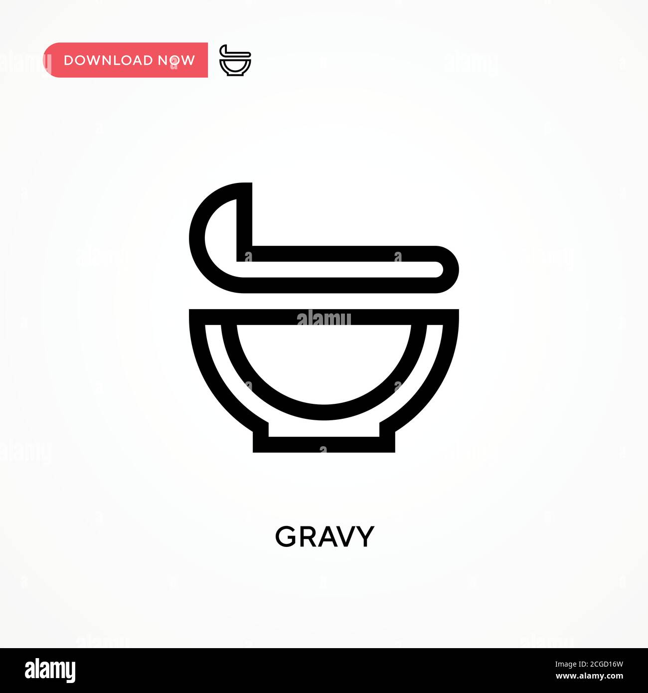Gravy Simple vector icon. Modern, simple flat vector illustration for ...