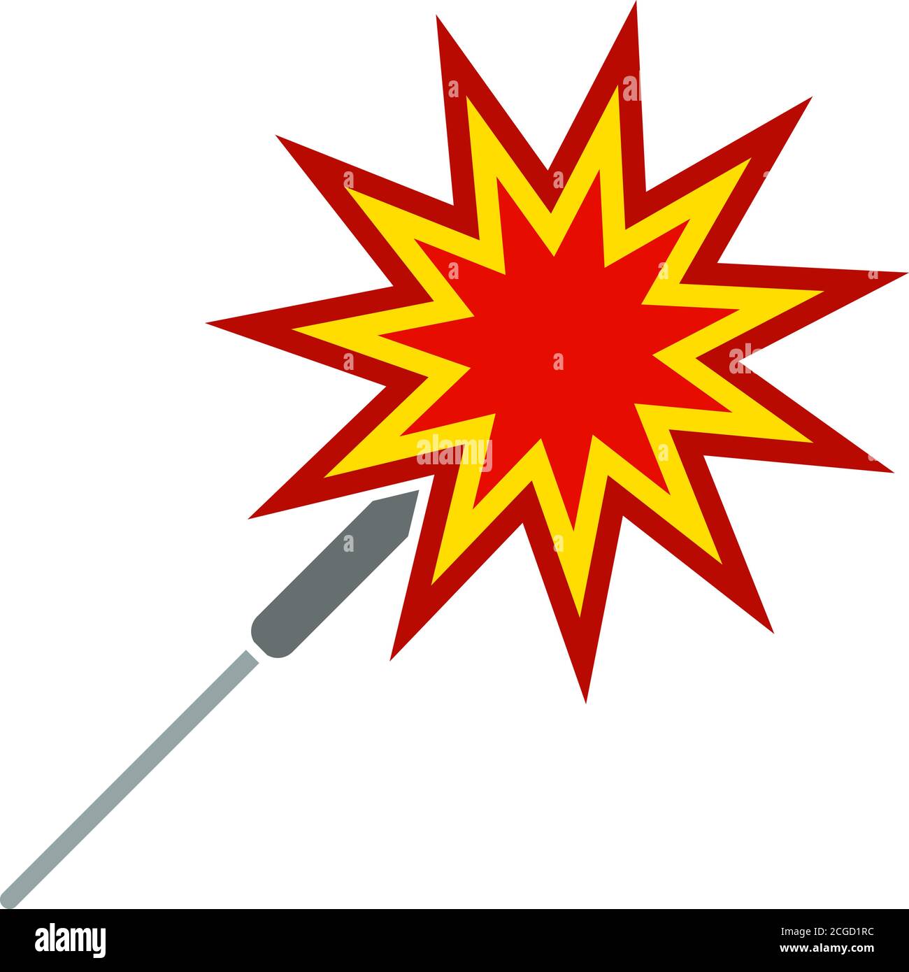 Pyrotechnic vector vectors Cut Out Stock Images & Pictures - Alamy