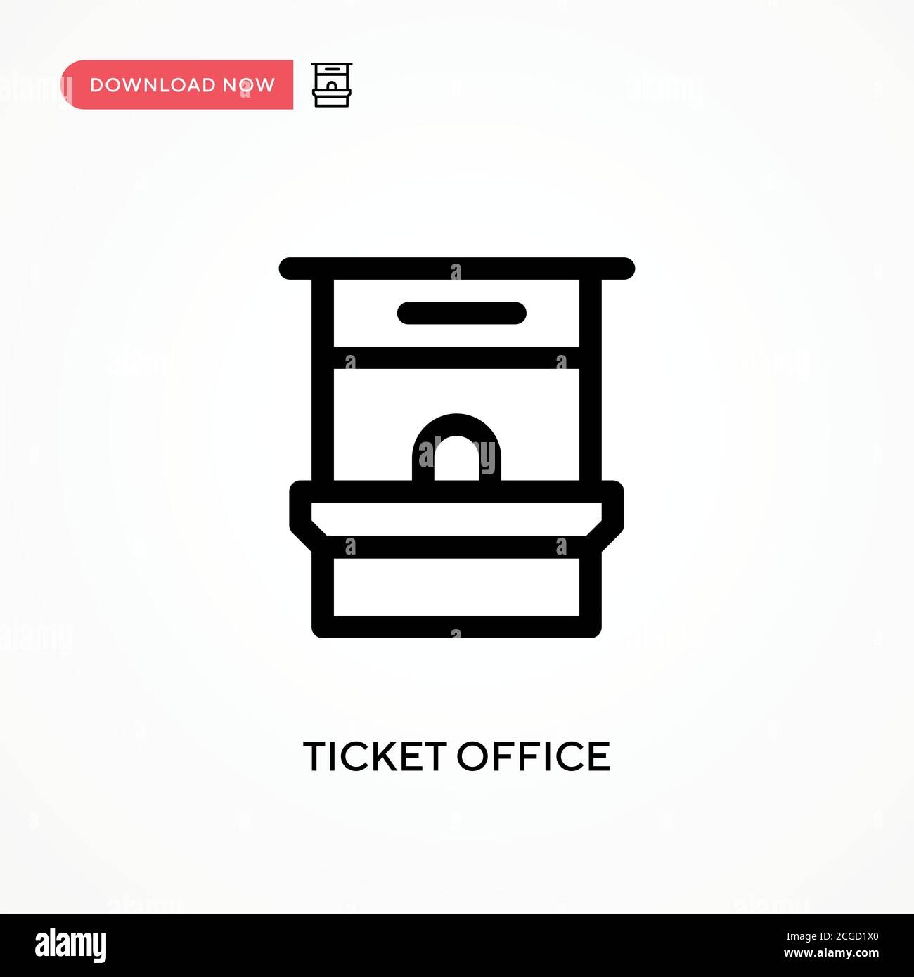 Railway ticket booth Stock Vector Images - Alamy