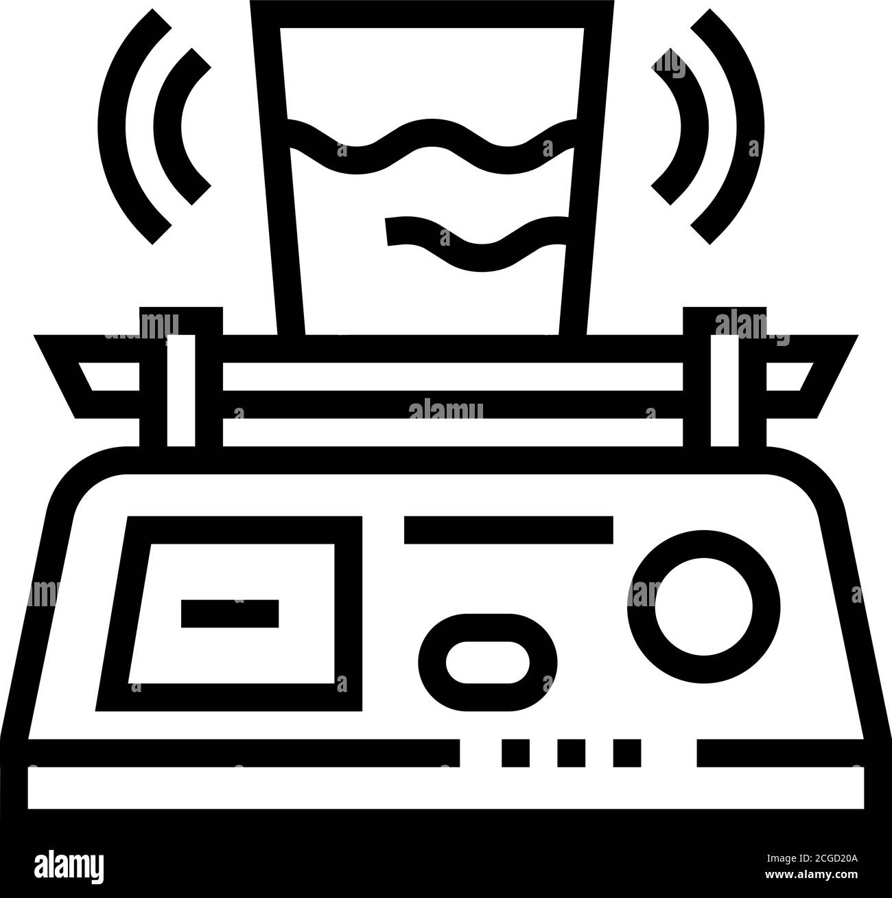 vibro sifter line icon vector isolated illustration Stock Vector Image ...