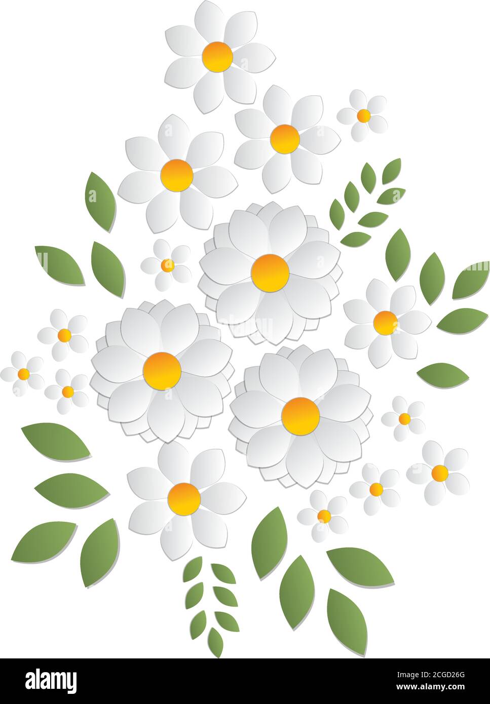 flower ,cut out style, vector graphic design element Stock Vector Image ...
