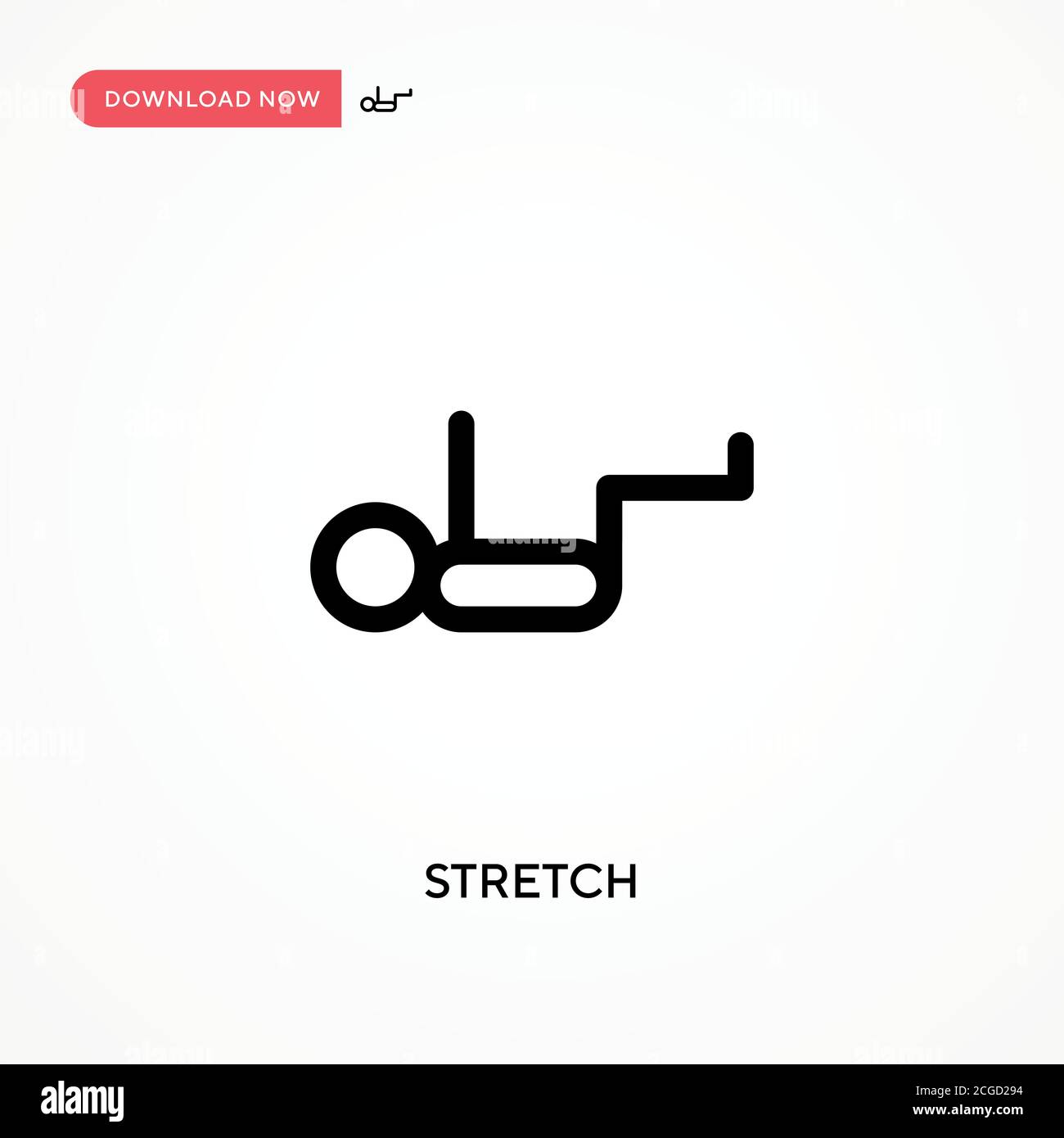 Doing leg stretching Stock Vector Images - Alamy