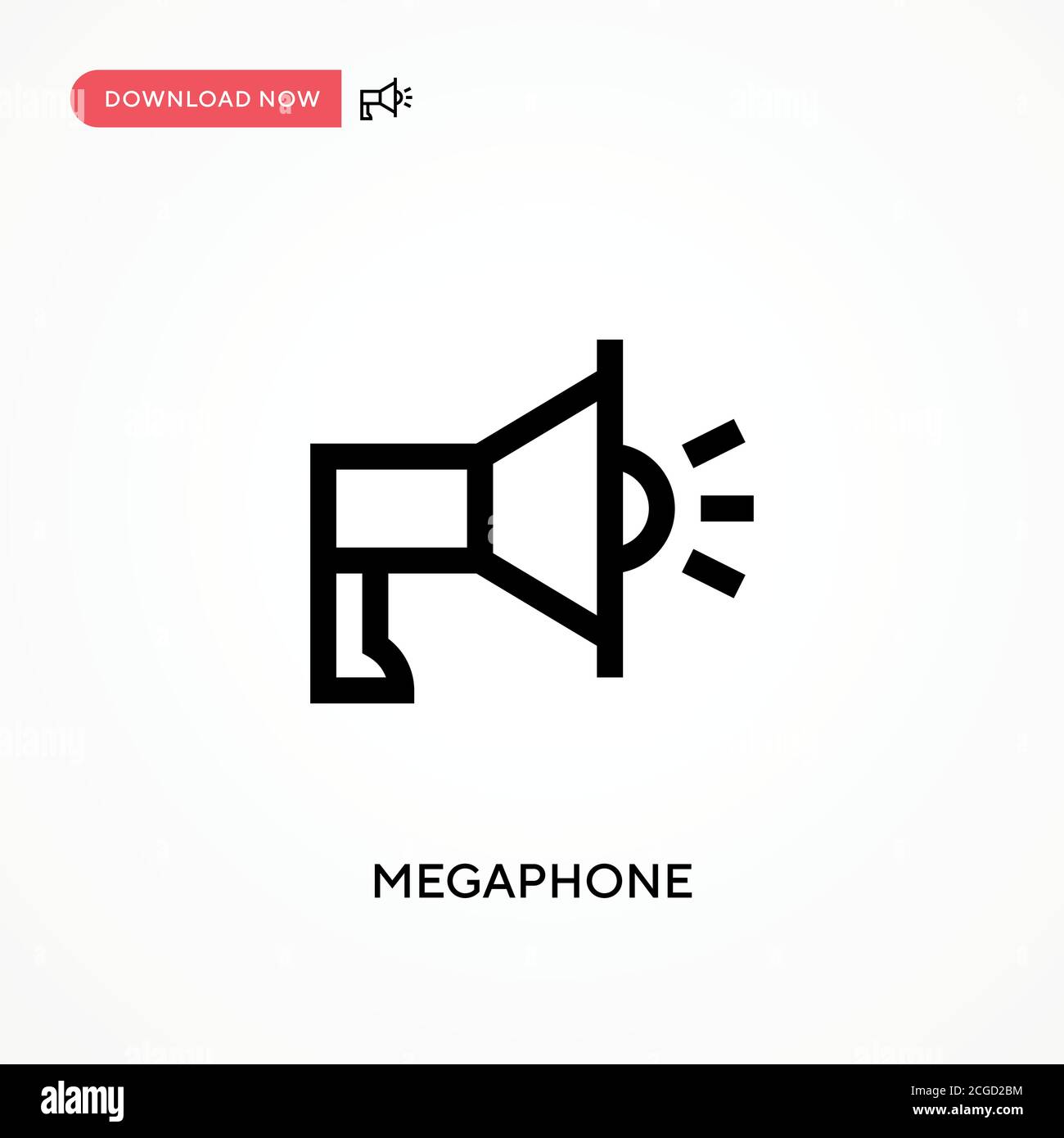 Megaphone Simple vector icon. Modern, simple flat vector illustration ...