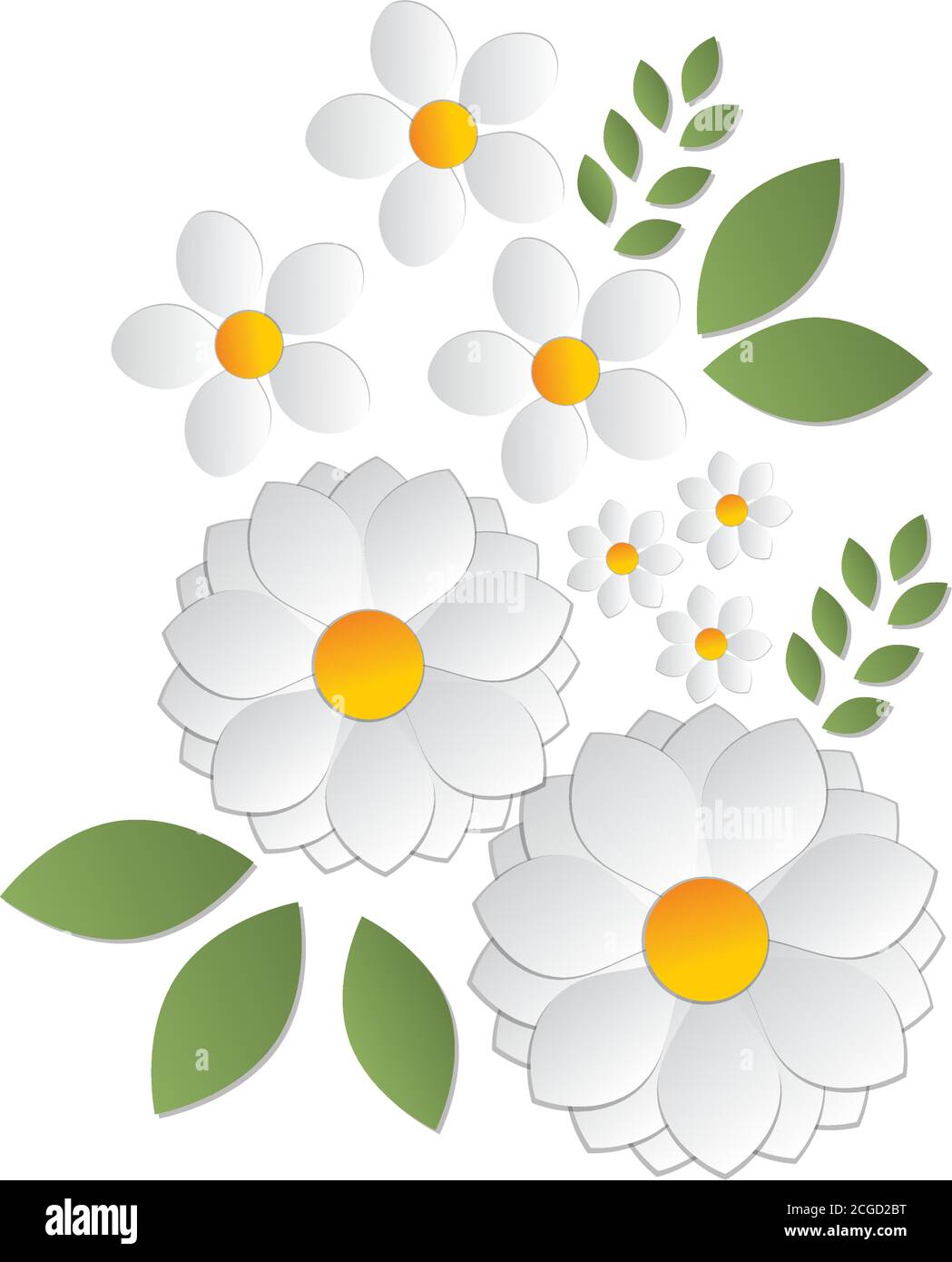 flower ,cut out style, vector graphic design element Stock Vector Image ...