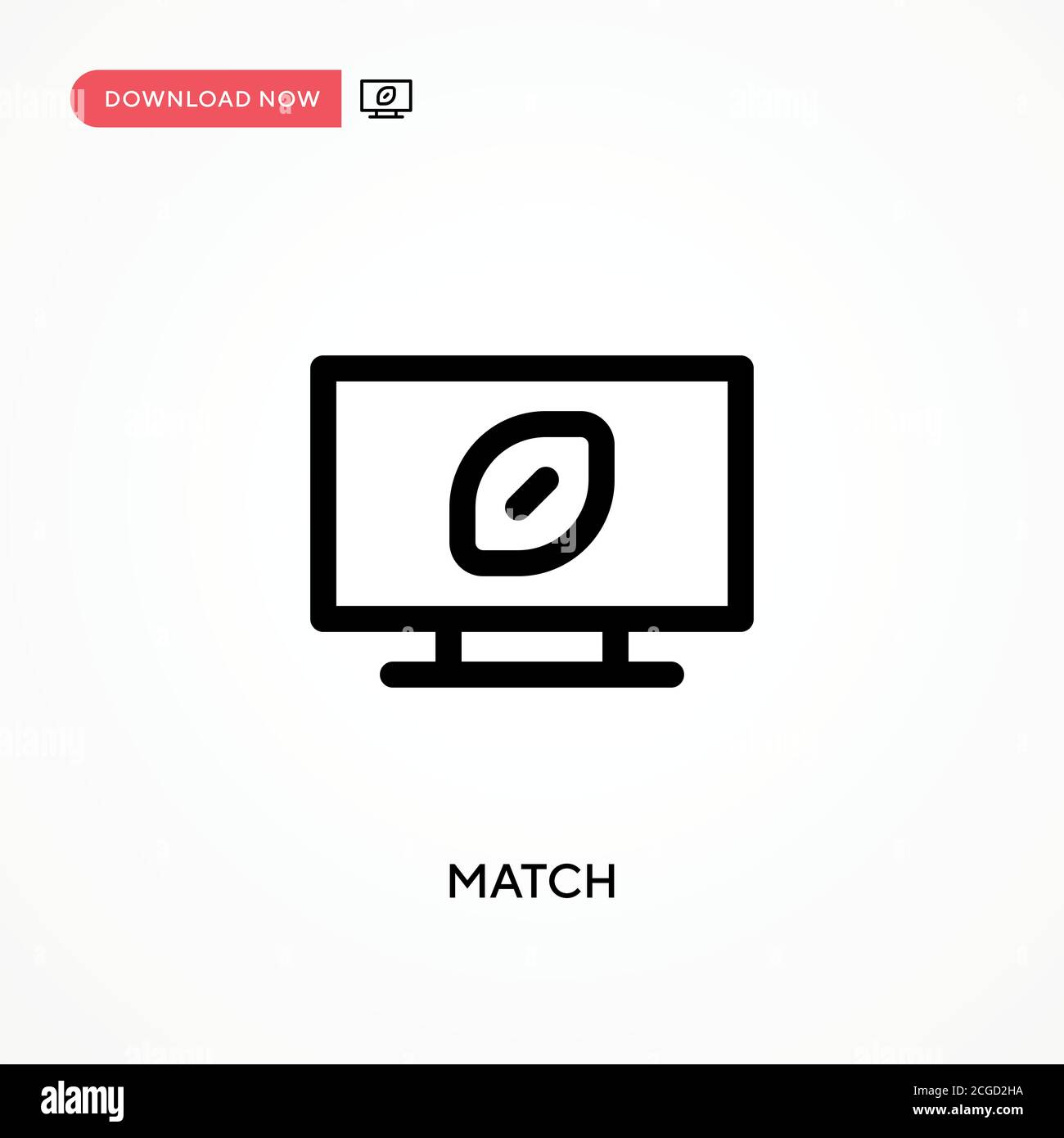 Match Simple vector icon. Modern, simple flat vector illustration for ...