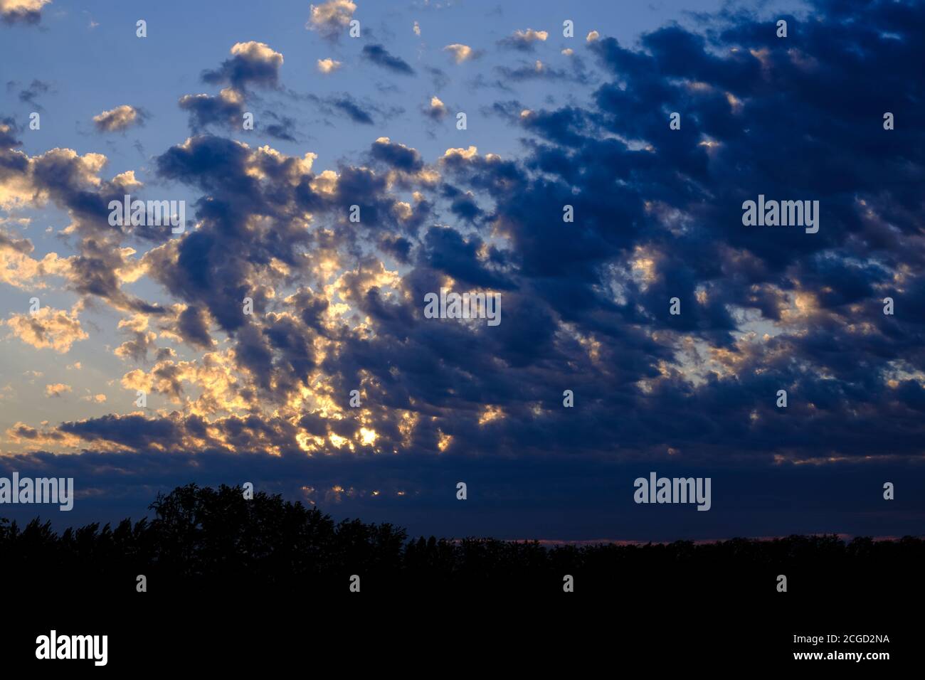 Sky clouds in sunset.Sunset sky clouds view. Cloudy sky sunset view ...