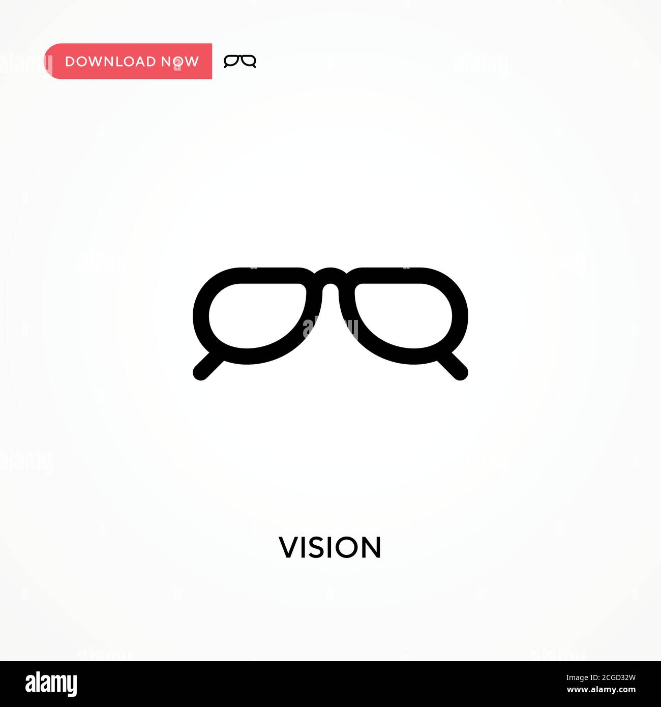 Vision Simple vector icon. Modern, simple flat vector illustration for ...