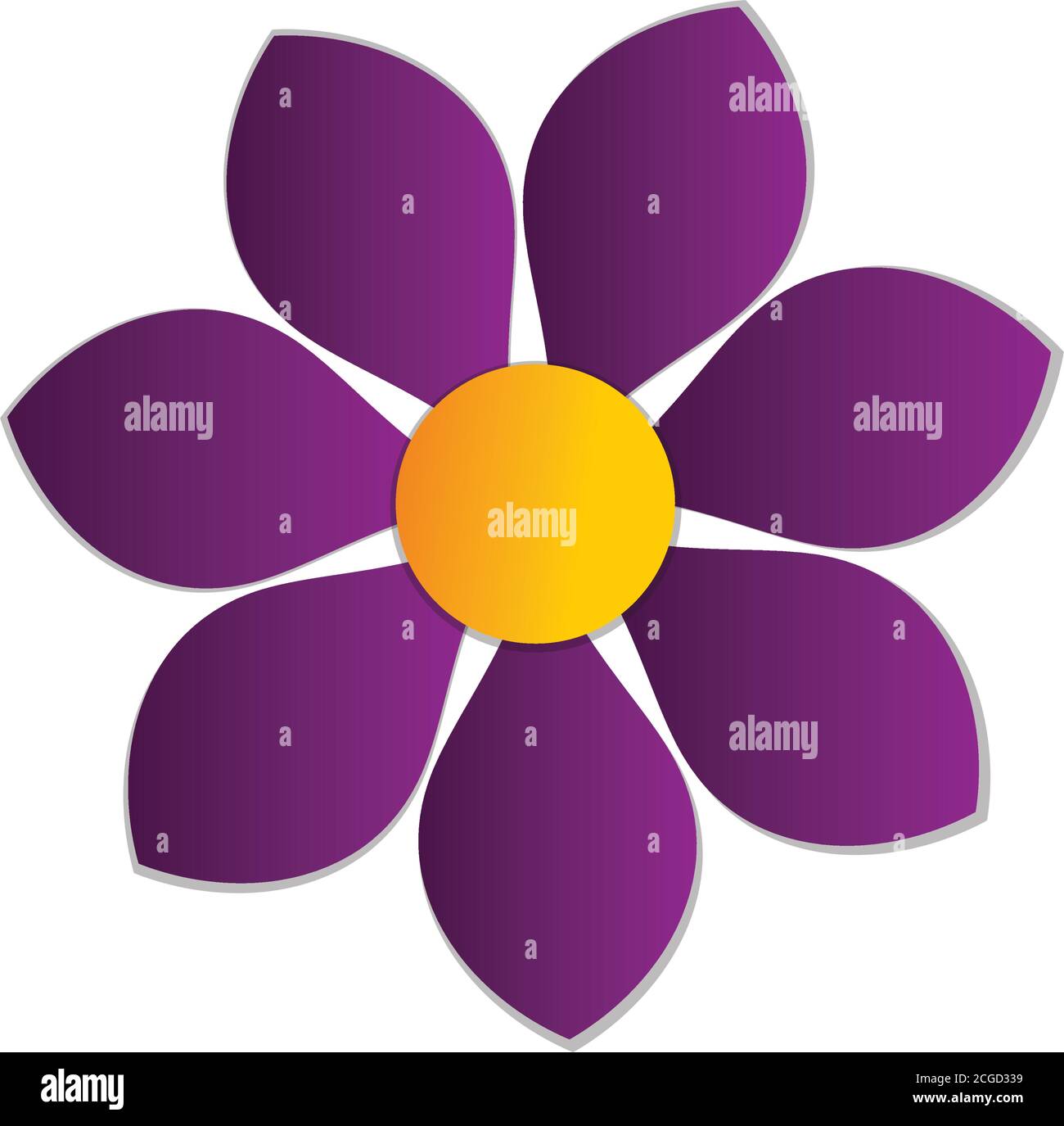 flower ,cut out style, vector graphic design element Stock Vector Image ...