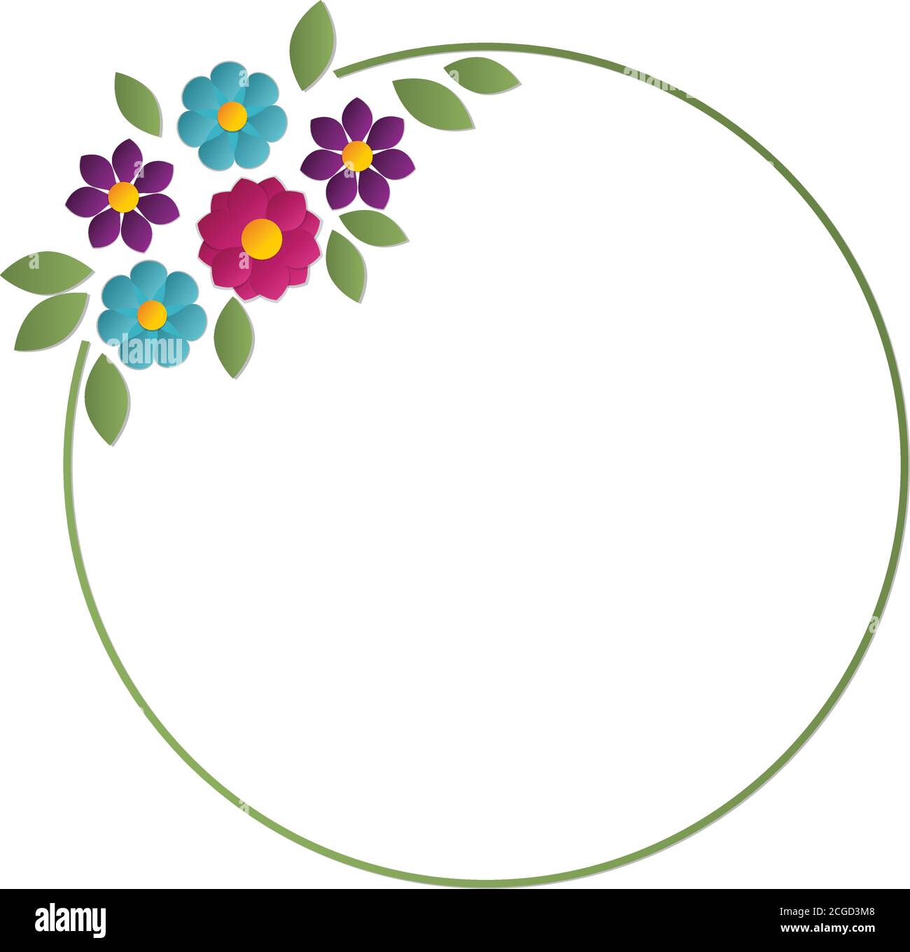 flower ,cut out style, vector graphic design element Stock Vector Image ...