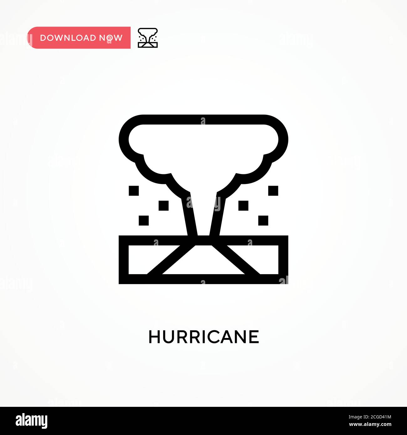 Hurricane Simple vector icon. Modern, simple flat vector illustration ...