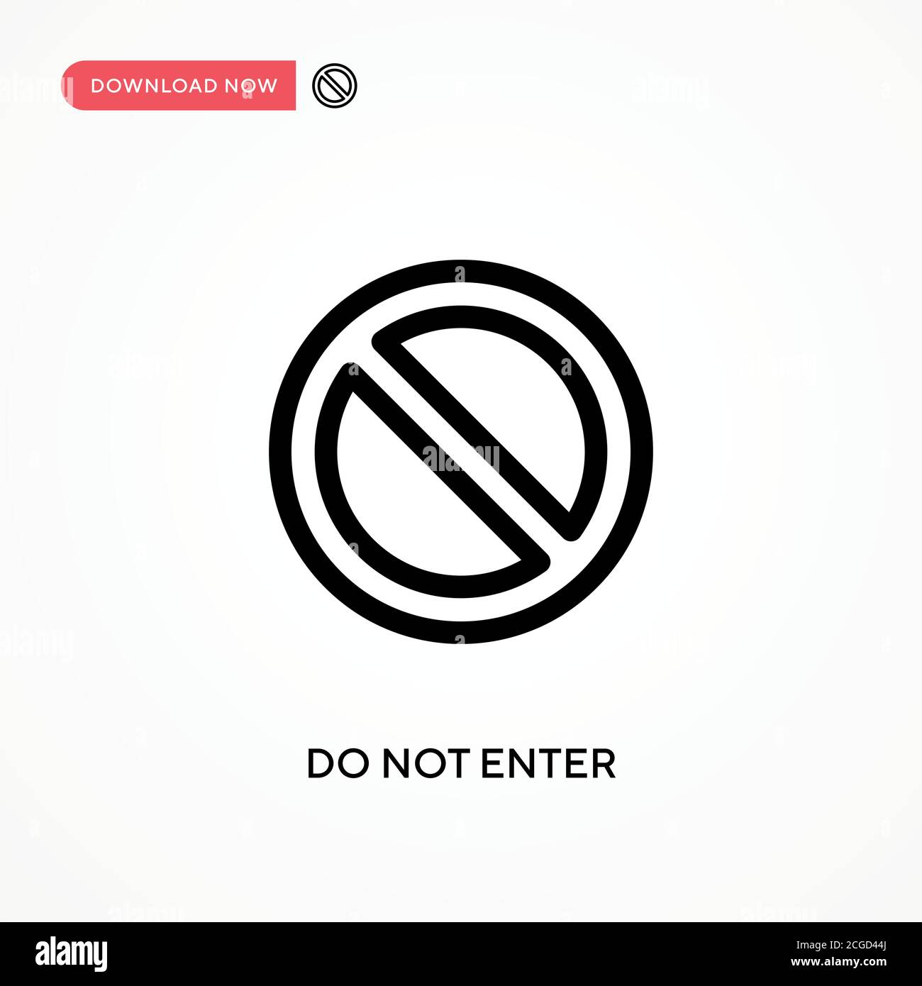 Do not enter Simple vector icon. Modern, simple flat vector ...