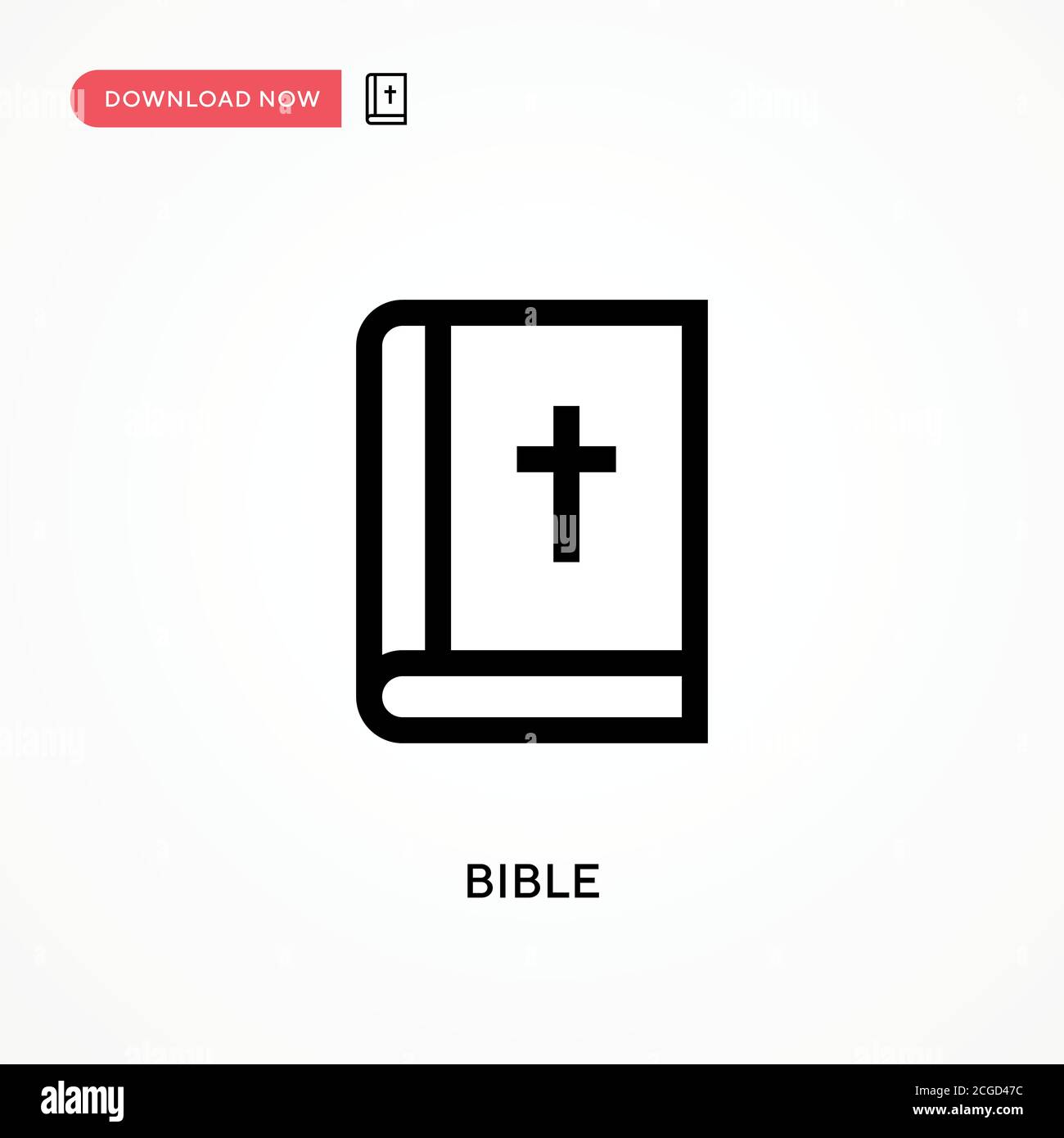 Bible Simple vector icon. Modern, simple flat vector illustration for ...