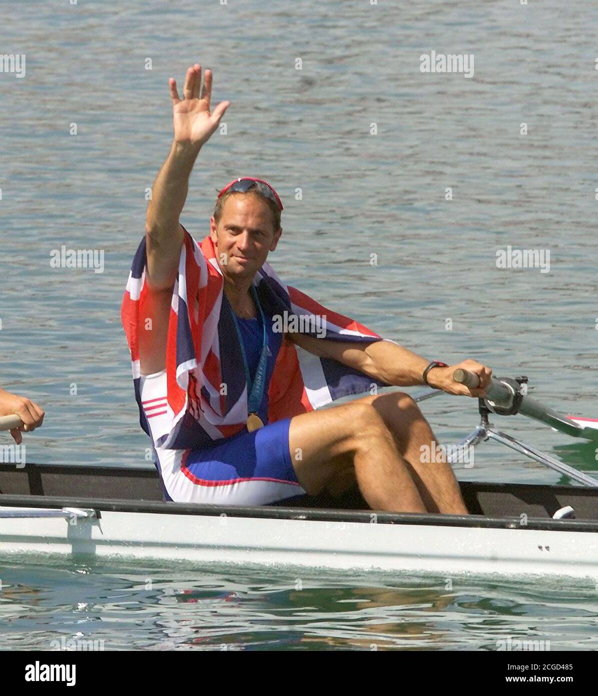 Steve Redgrave salutes the British support after winning his fifth ...