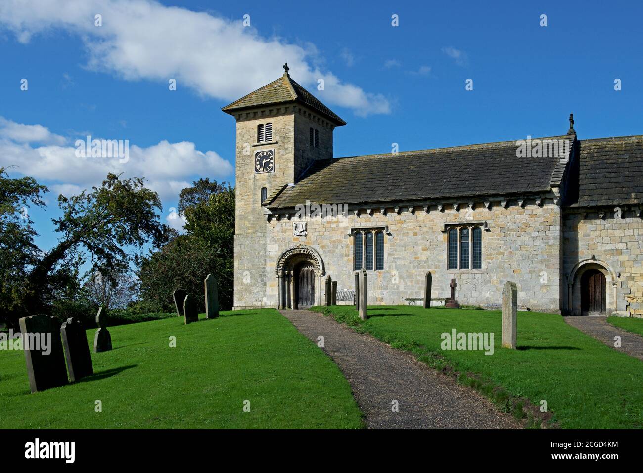 John the Baptist's Church in the village of Healaugh, North Yorkshire ...