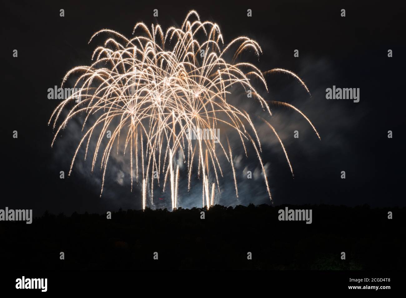 Colored firework background with free space for text Stock Photo - Alamy