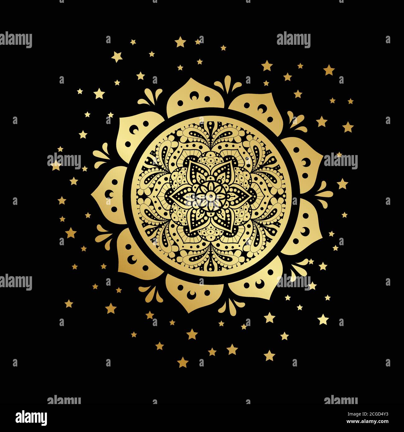 Gold Sun, vector Stock Vector Image & Art - Alamy