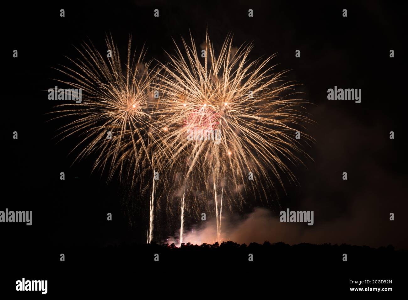 Colored firework background with free space for text Stock Photo - Alamy