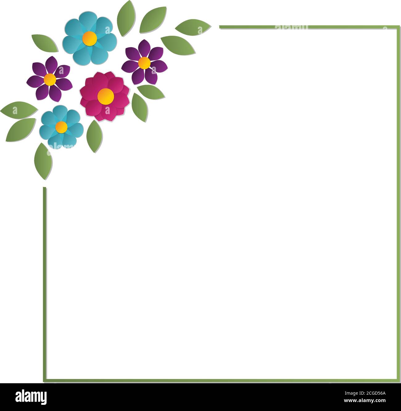 flower ,cut out style, vector graphic design element Stock Vector Image ...