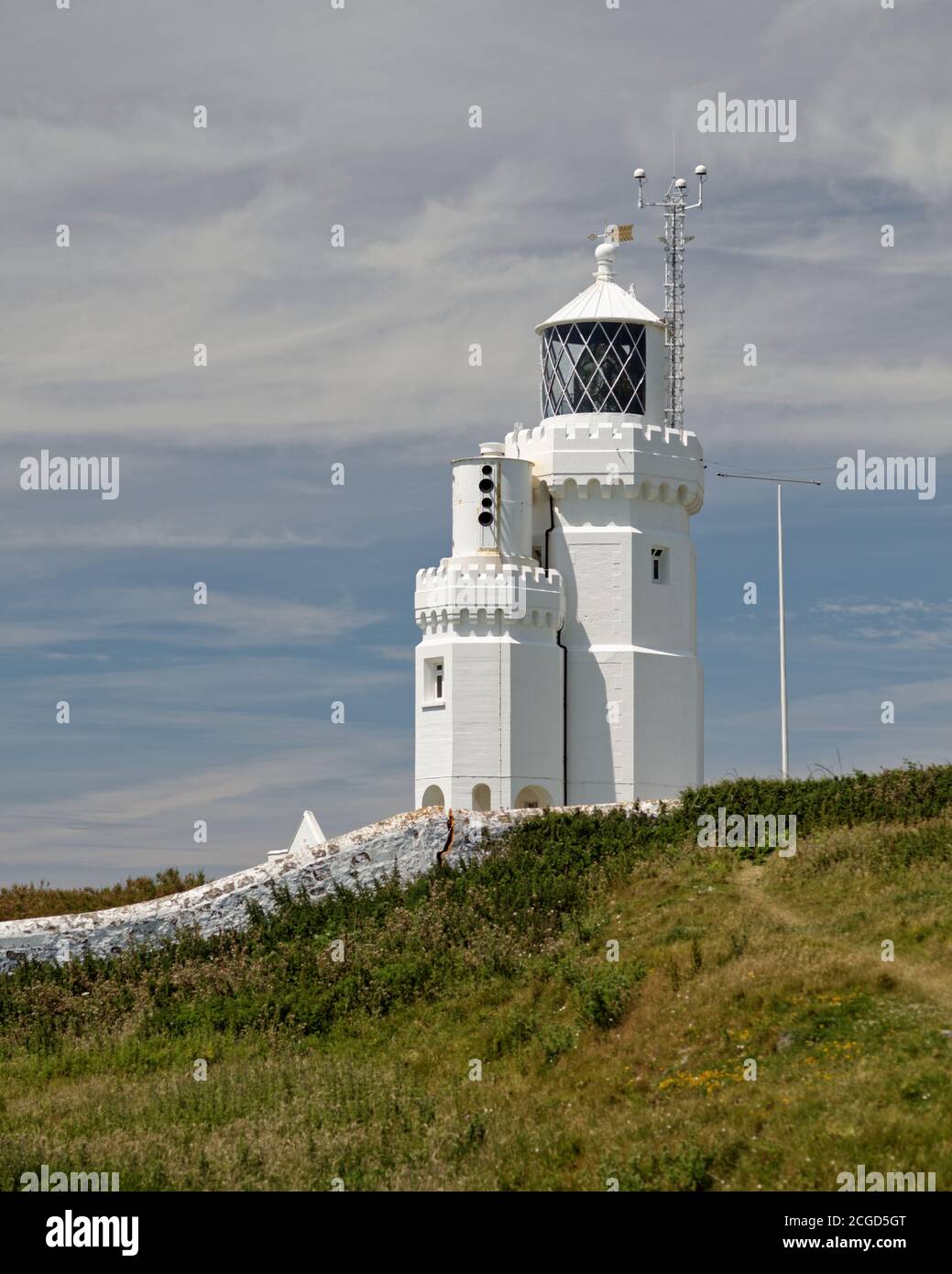 St Catherines Lighthouse, St Catherines Point, Isle of Wight, England ...