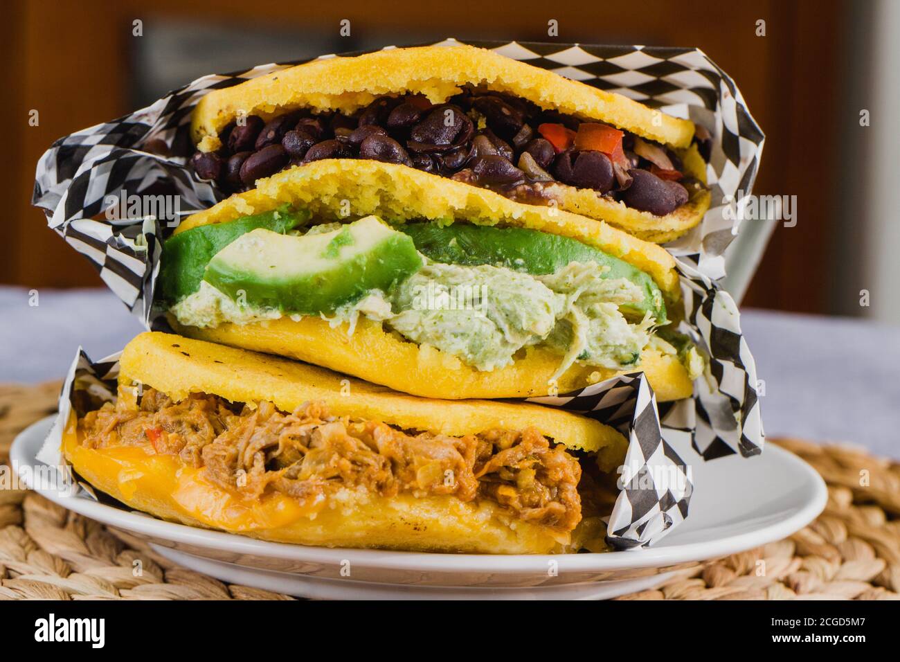 Arepas ready to eat Stock Photo - Alamy