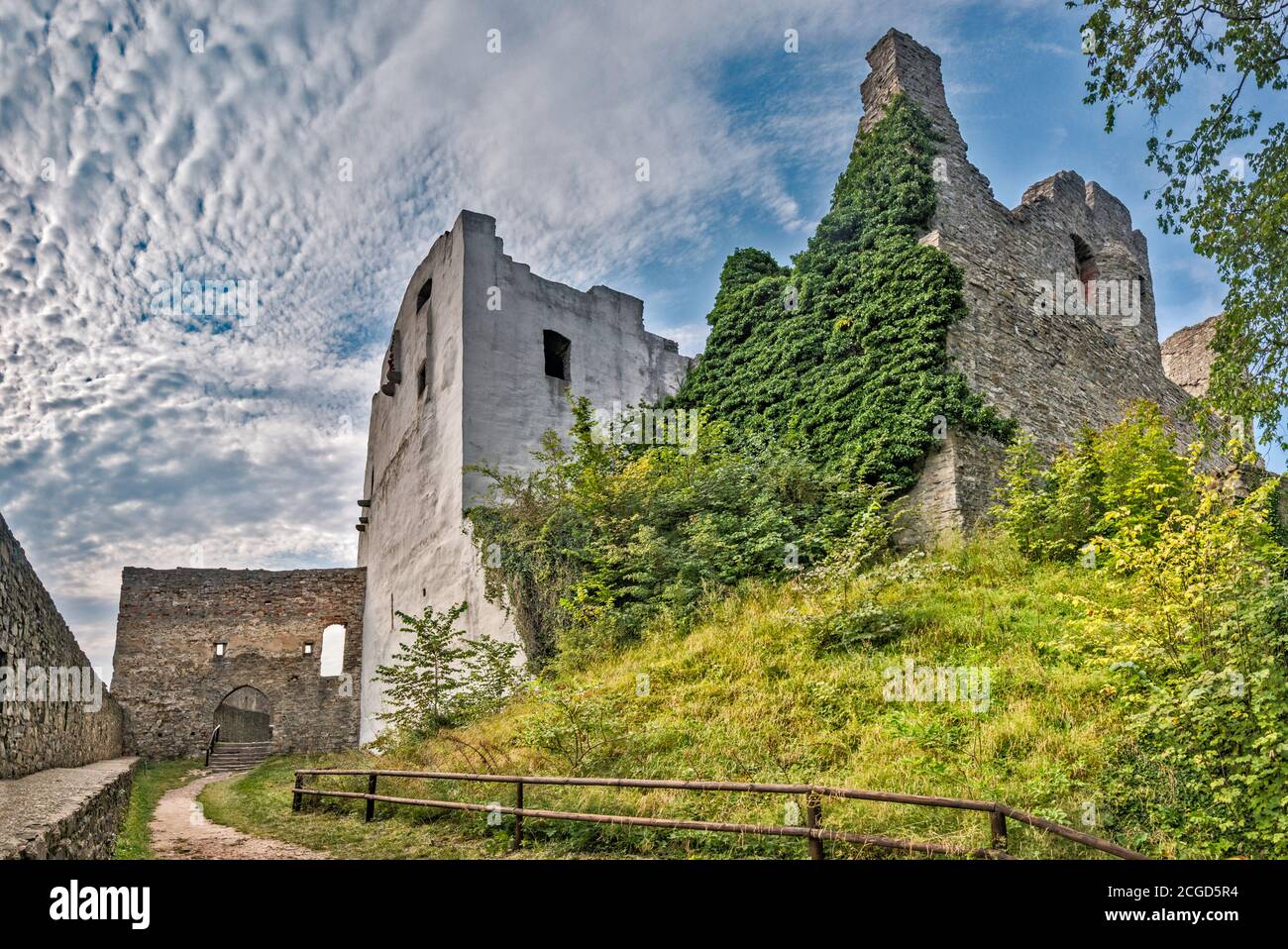 Inner Castle section of Hukvaldy Castle, Moravia, Moravian-Silesian ...