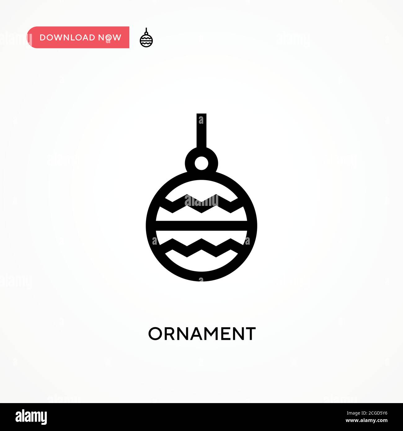 Ornament Simple vector icon. Modern, simple flat vector illustration ...