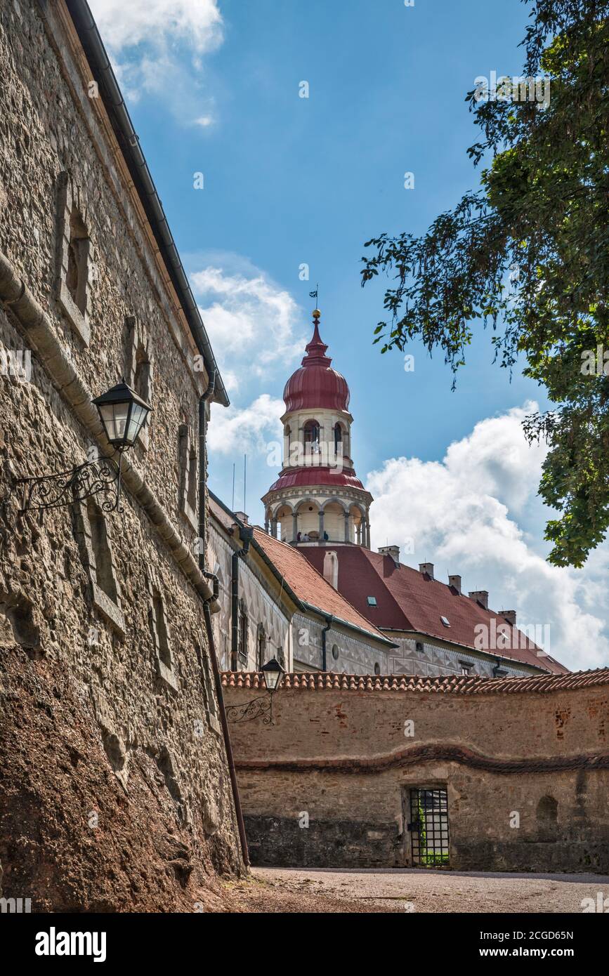 Castle in Nachod, Hradec Králové Region, Bohemia, Czech Republic Stock ...