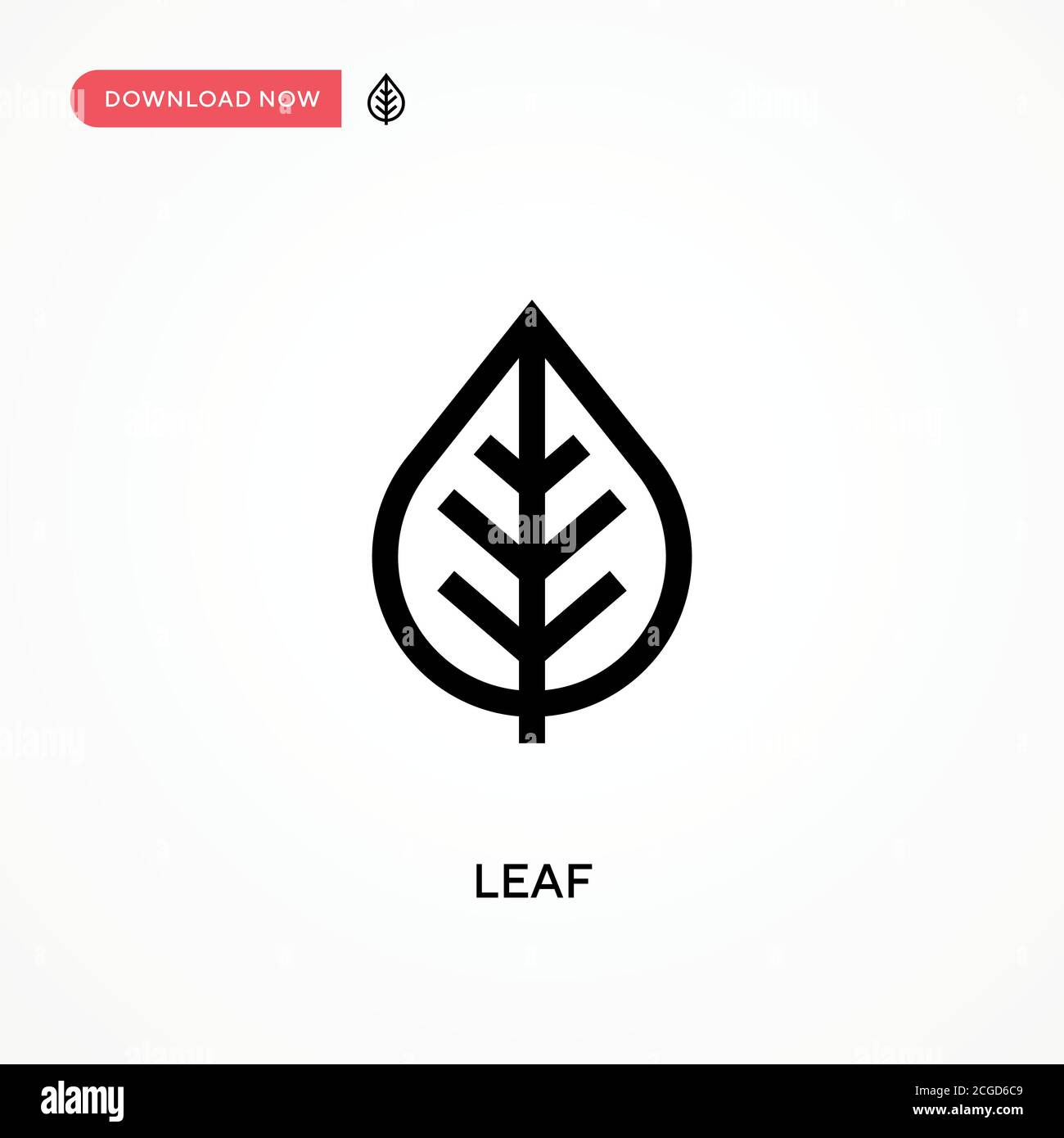 Leaf Simple vector icon. Modern, simple flat vector illustration for ...