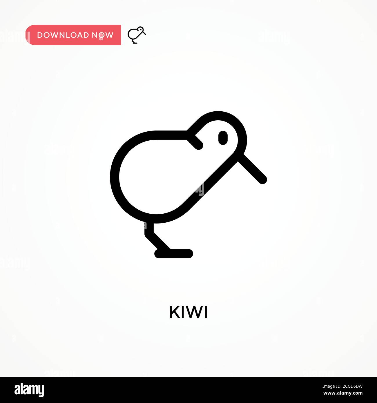 Kiwi Simple vector icon. Modern, simple flat vector illustration for ...