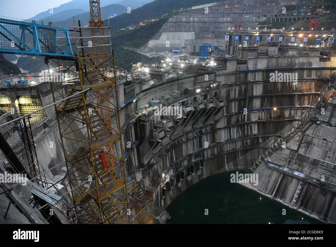 Baihetan hydropower station hi-res stock photography and images - Alamy