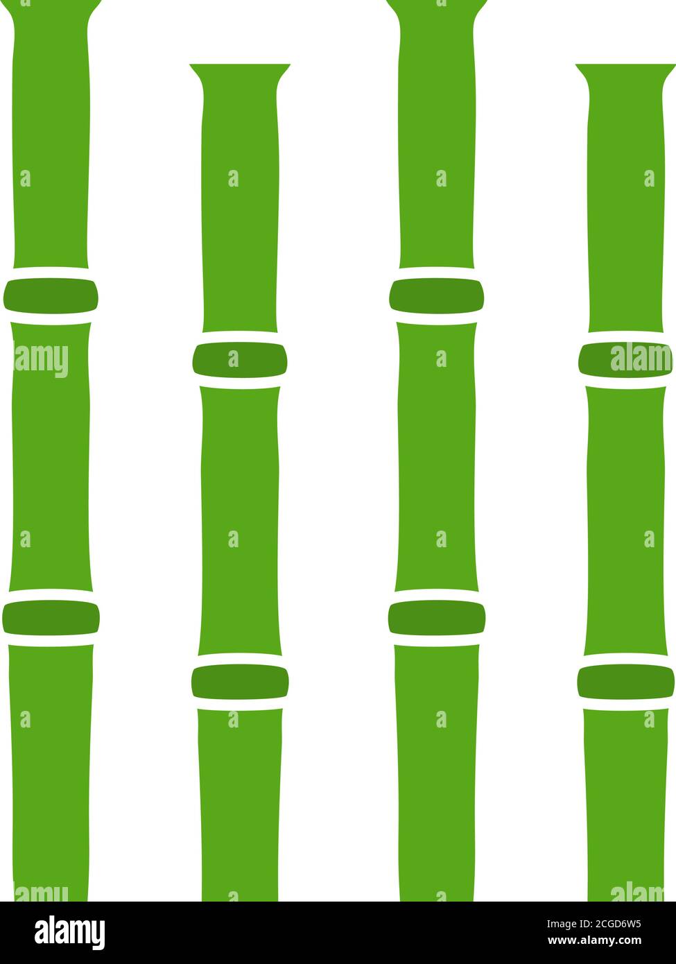 Bamboo Branches Icon. Flat Color Design. Vector Illustration Stock ...