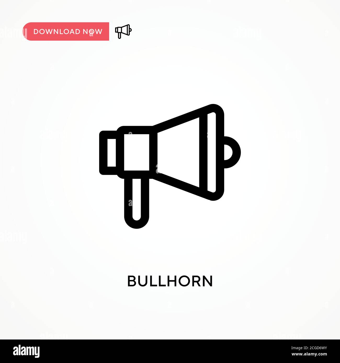 Bullhorn Simple vector icon. Modern, simple flat vector illustration ...