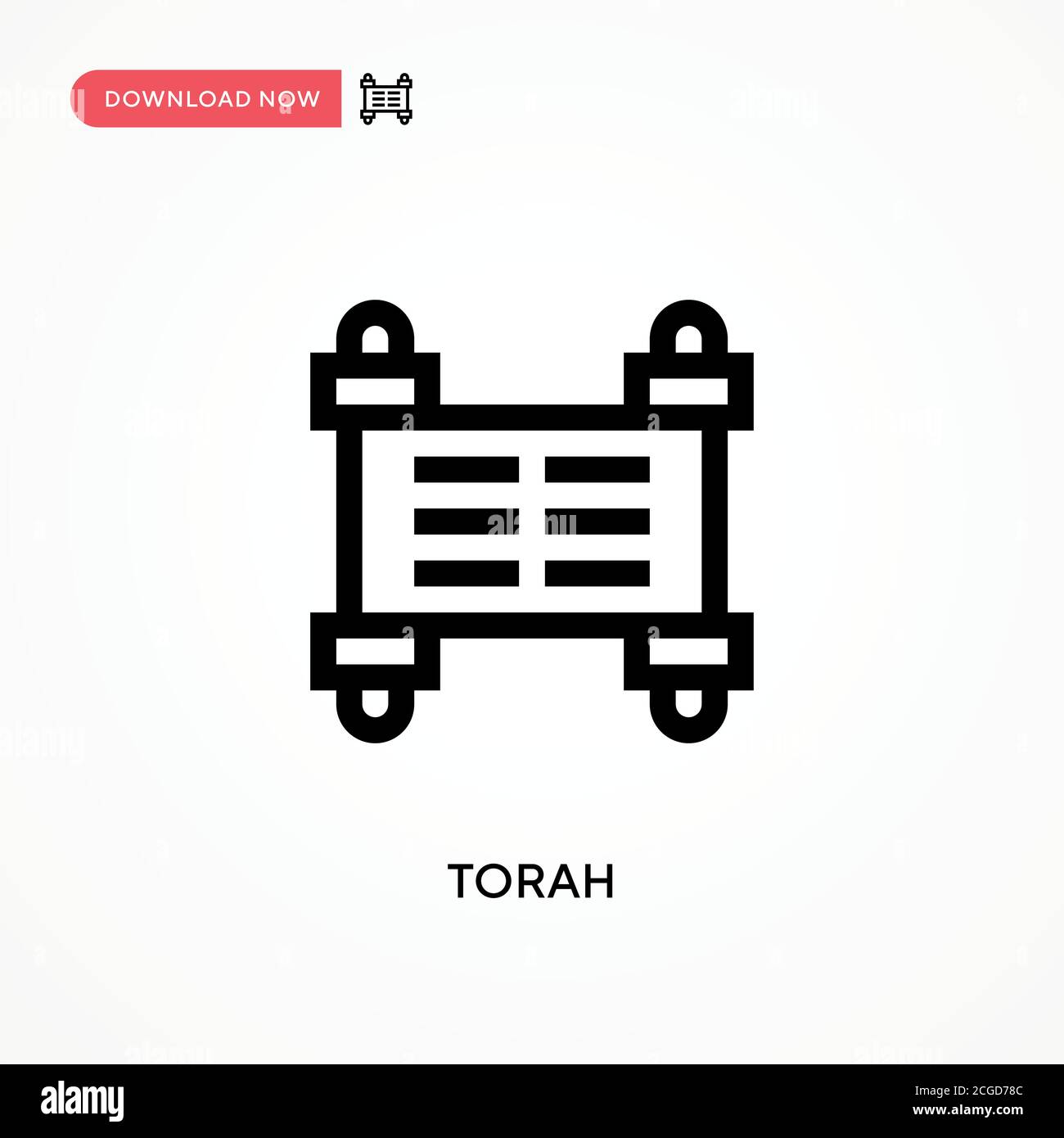 Torah Simple vector icon. Modern, simple flat vector illustration for ...