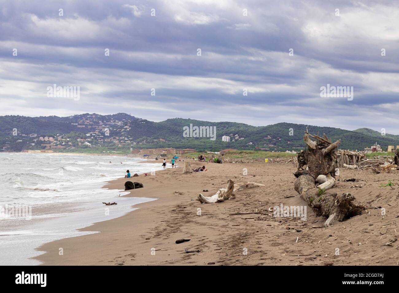 view of a beach in spain Stock Photo - Alamy